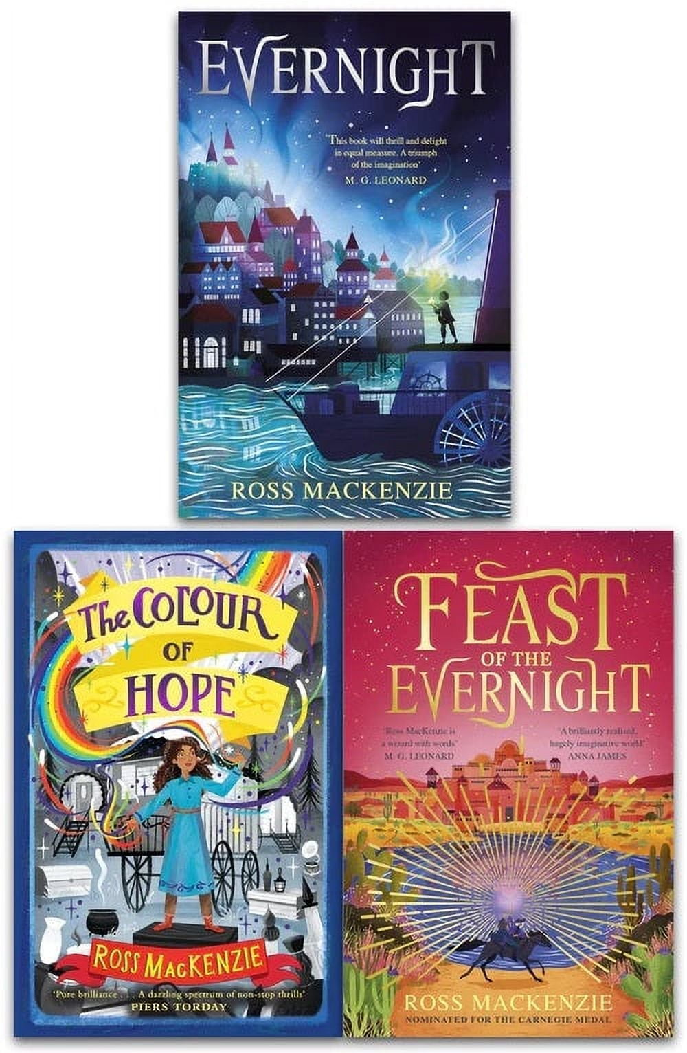 Ross MacKenzie 3 Books Collection Set (Evernight, Feast of the ...