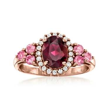 Ross-Simons Pink Opal Bumblebee Ring With .10 ct. t.w. Multicolored ...