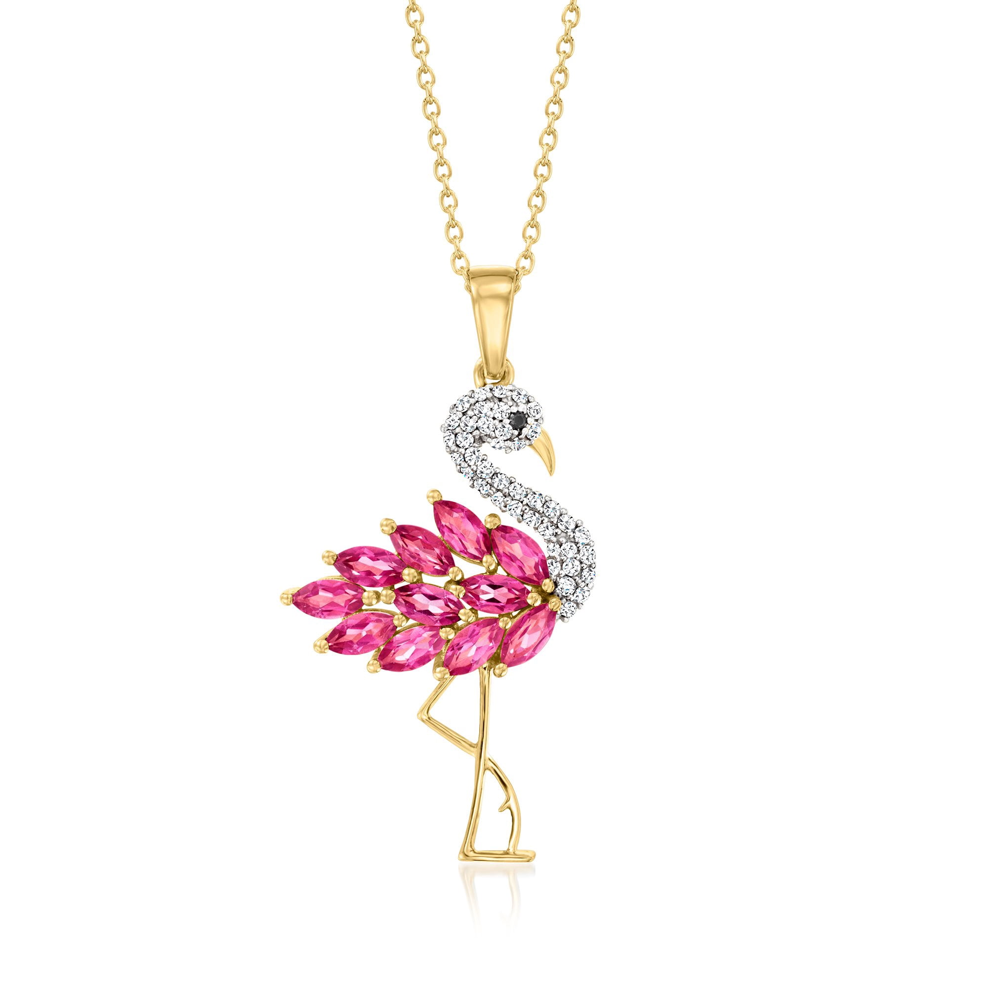 Ross-Simons 1.60 ct. t.w. Pink Topaz and .30 ct. t.w. White Zircon ...