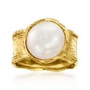 Ross-Simons Italian Pink Porcelain Cameo Ring in 18kt Gold Over ...