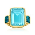 Ross-Simons 14.00 Carat Blue Quartz, 2.20 ct. London Blue Topaz Ring ...