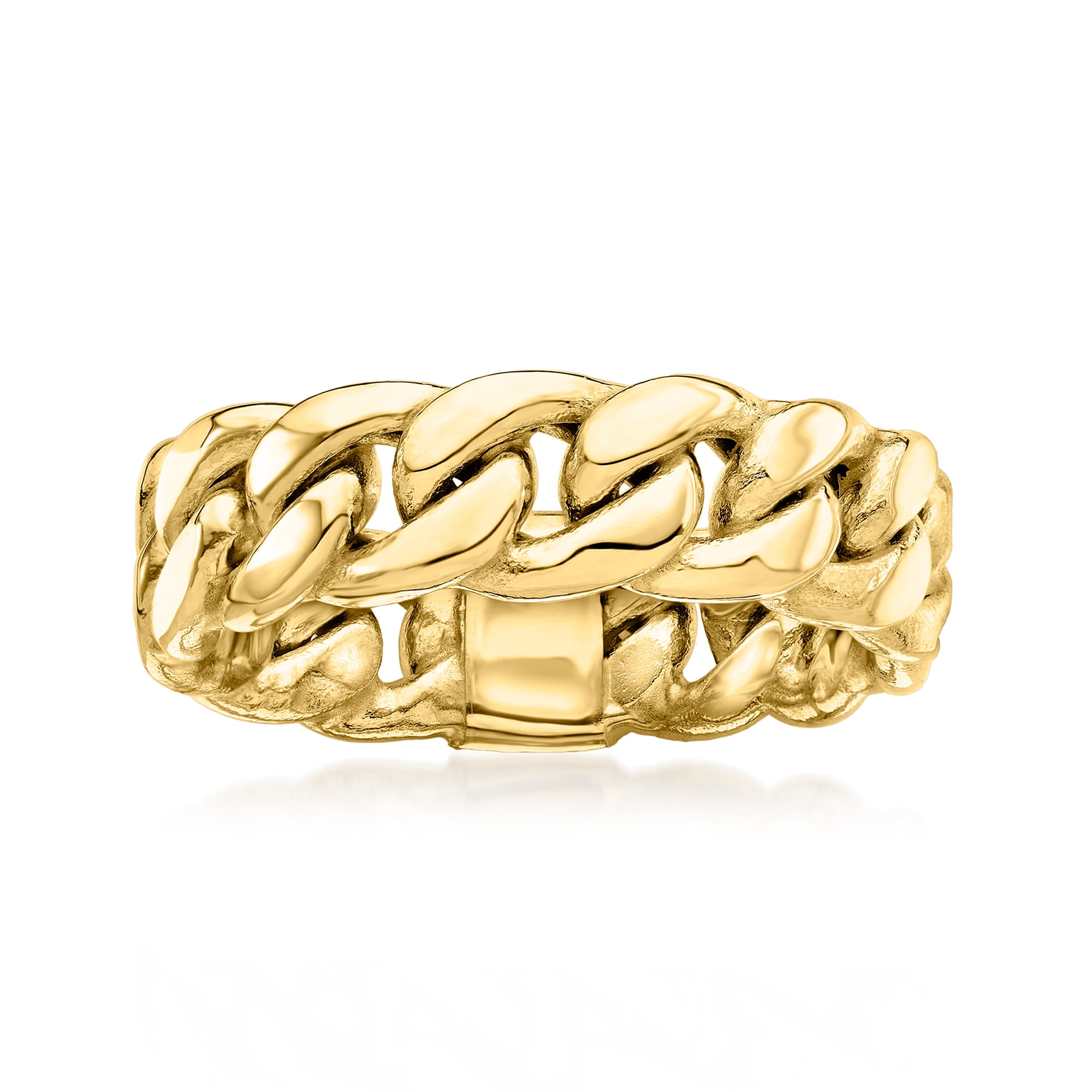 Ross-Simons 14kt Yellow Gold Curb-Link Ring, Women's, Adult - Walmart.com
