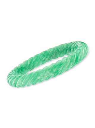 Thin Green Jade Bangle Just Gold Jewellery Sydney