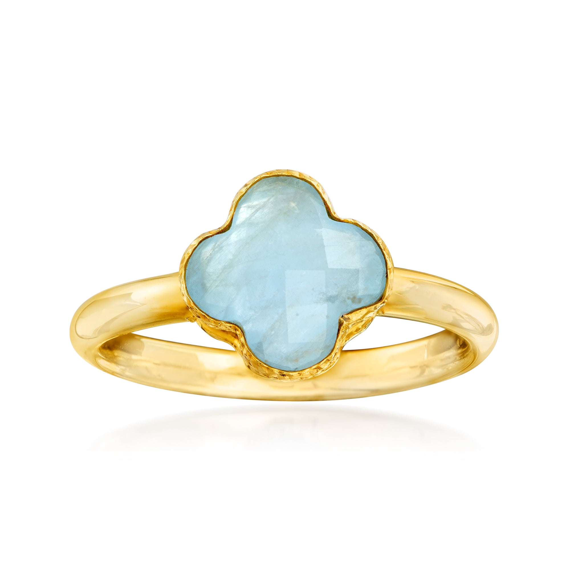 Ross-Simons Italian 1.40 Carat Aquamarine Ring in 14kt Yellow Gold ...