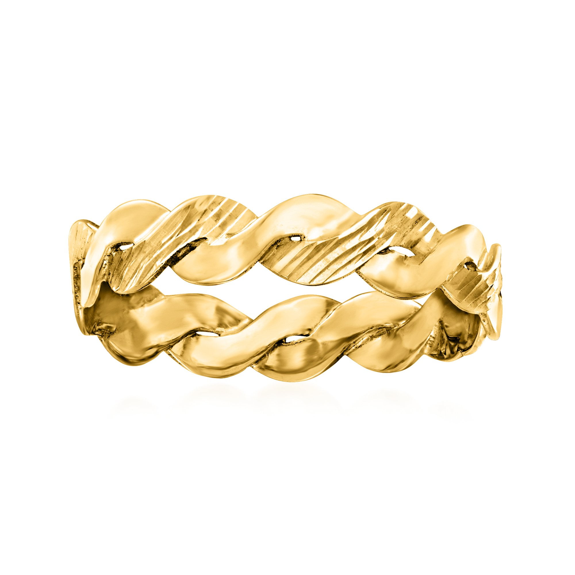 Ross-Simons Italian 14kt Yellow Gold Twist Ring, Women's, Adult - Walmart.com