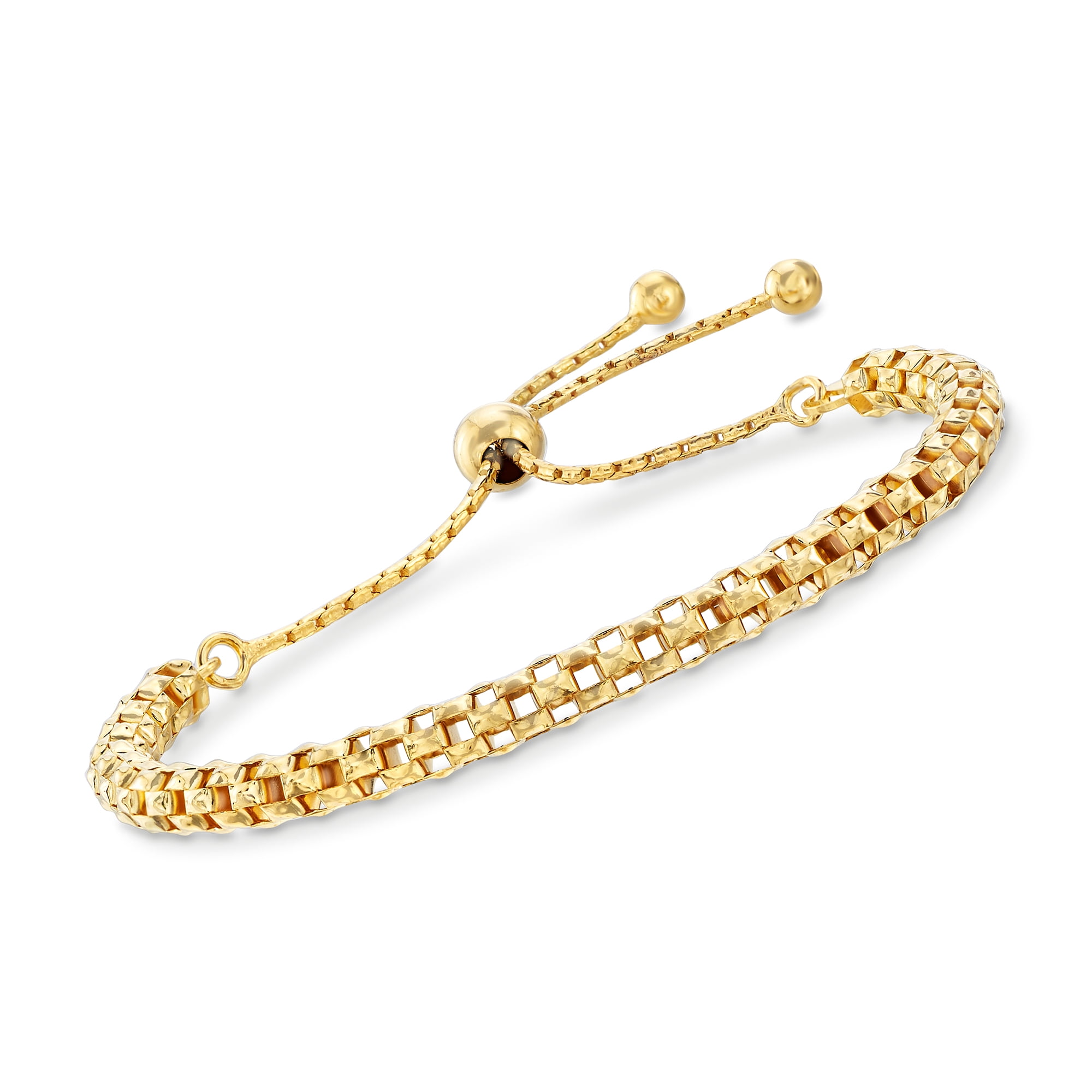 Ross-Simons Italian 18kt Yellow Gold Over Sterling Silver Mesh Bolo ...