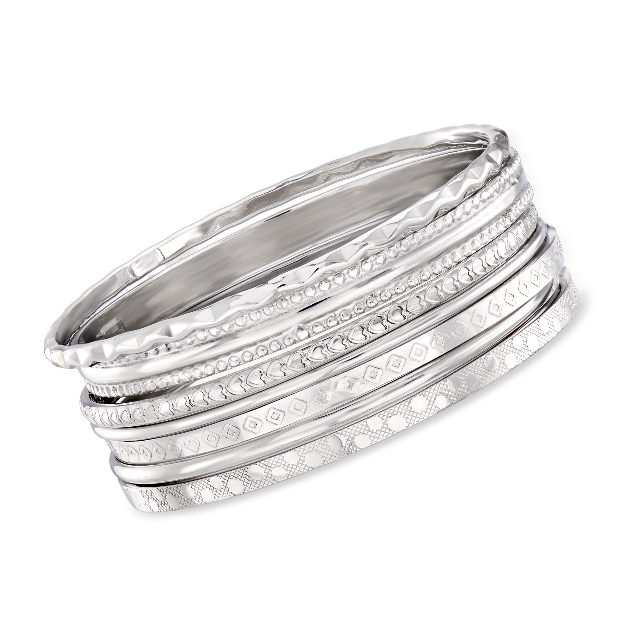 Ross-Simons Italian Sterling Silver Jewelry Set: 7 Assorted Ross-Simons Italian Sterling Silver Jewelry Set: 7 Assorted