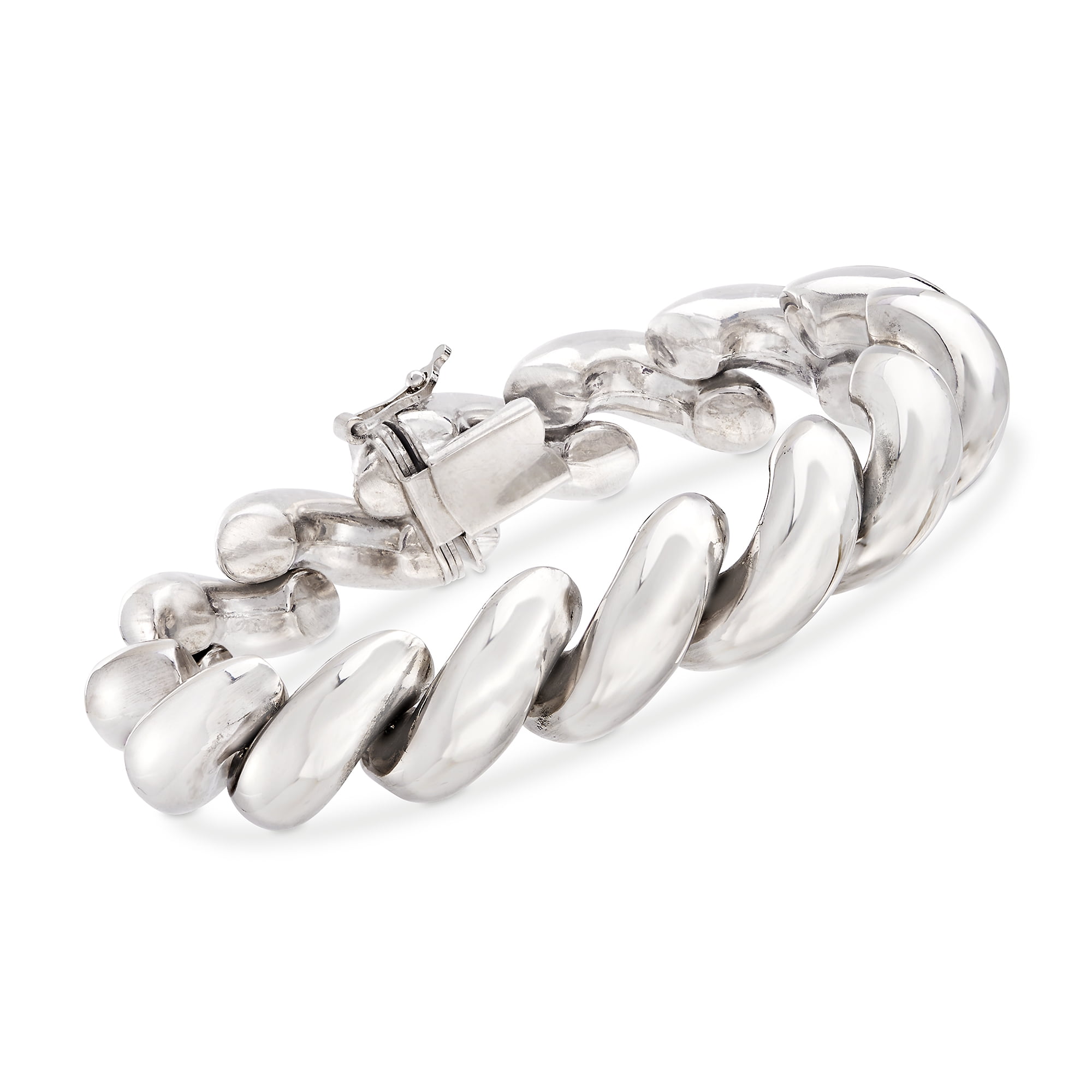 Ross-Simons Italian Sterling Silver Large San Marco Bracelet, Women's ...