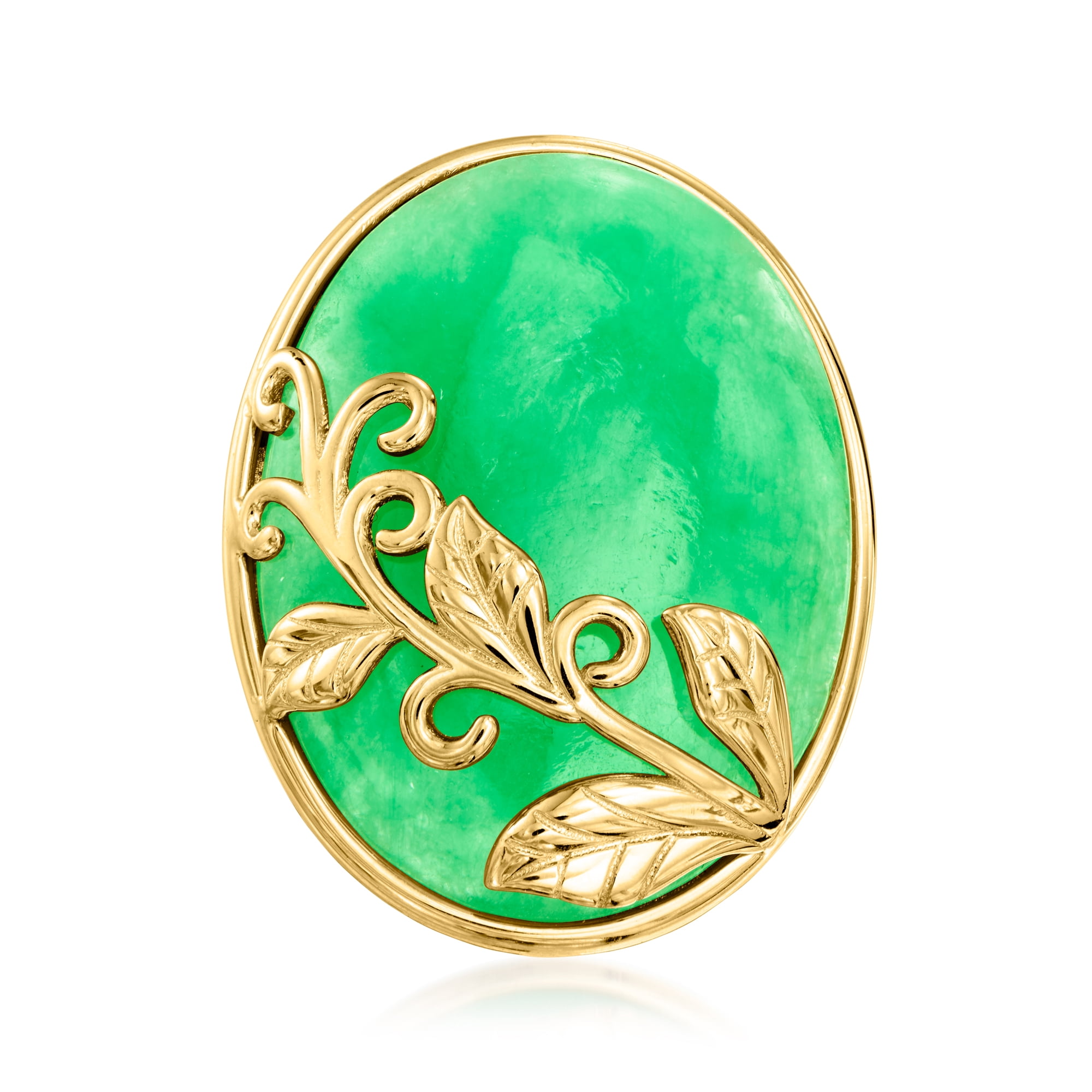 Ross-Simons Jade Vine Ring in 18kt Gold Over Sterling, Women's, Adult ...