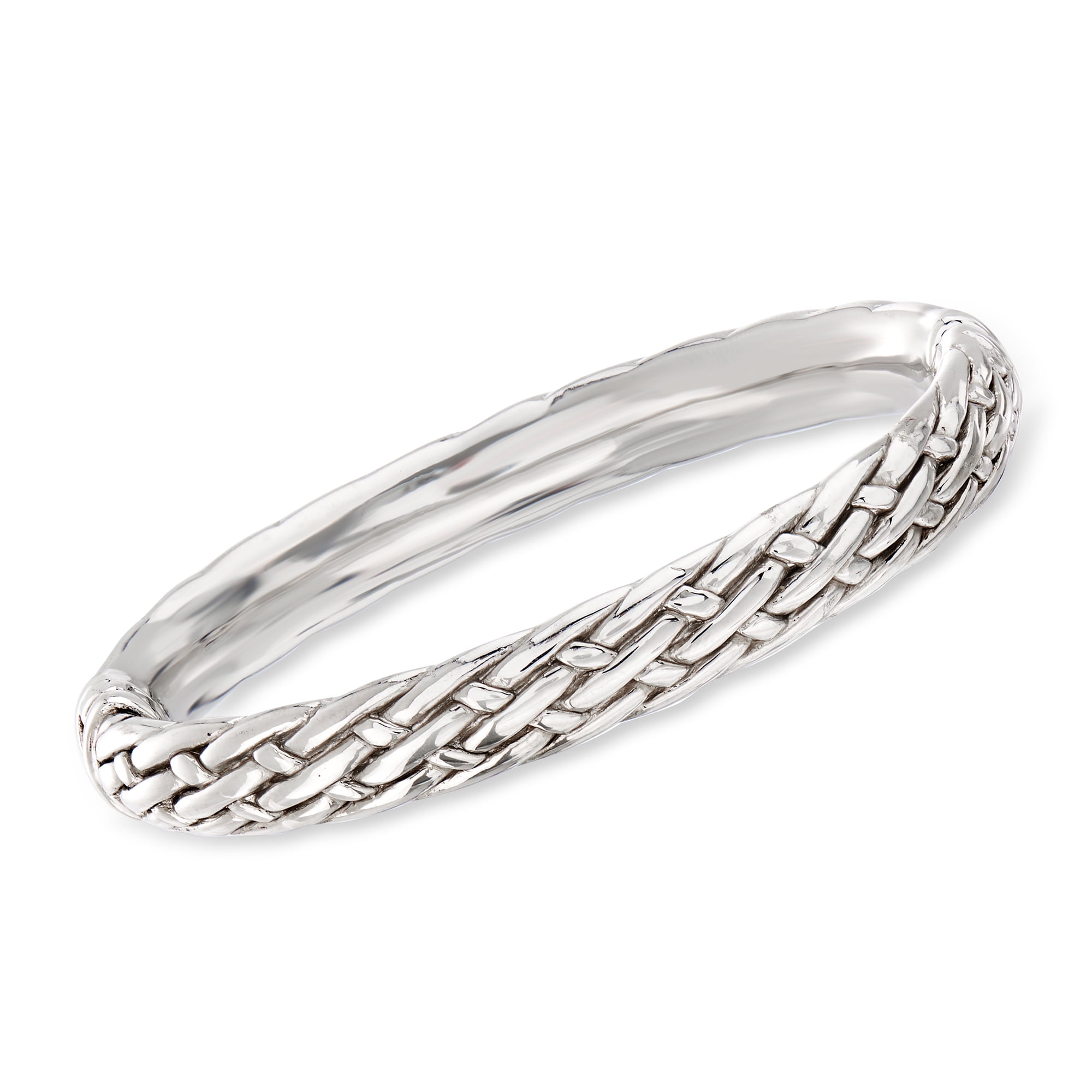 Ross-Simons Sterling Silver Basketweave Bangle Bracelet, Women's, Adult - Walmart.com