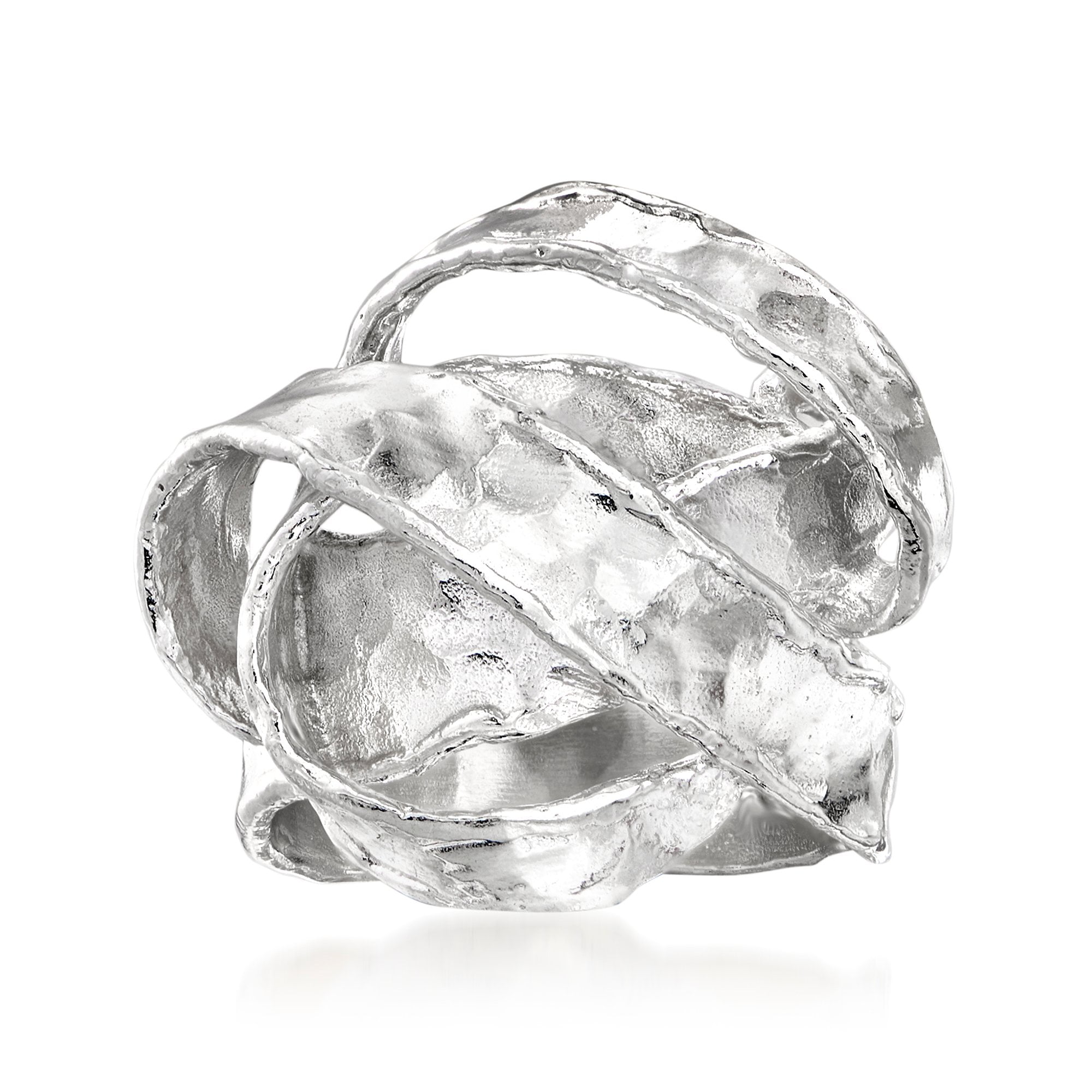 Ross-Simons Sterling Silver Hammered Knot Ring, Women's, Adult - Walmart.com
