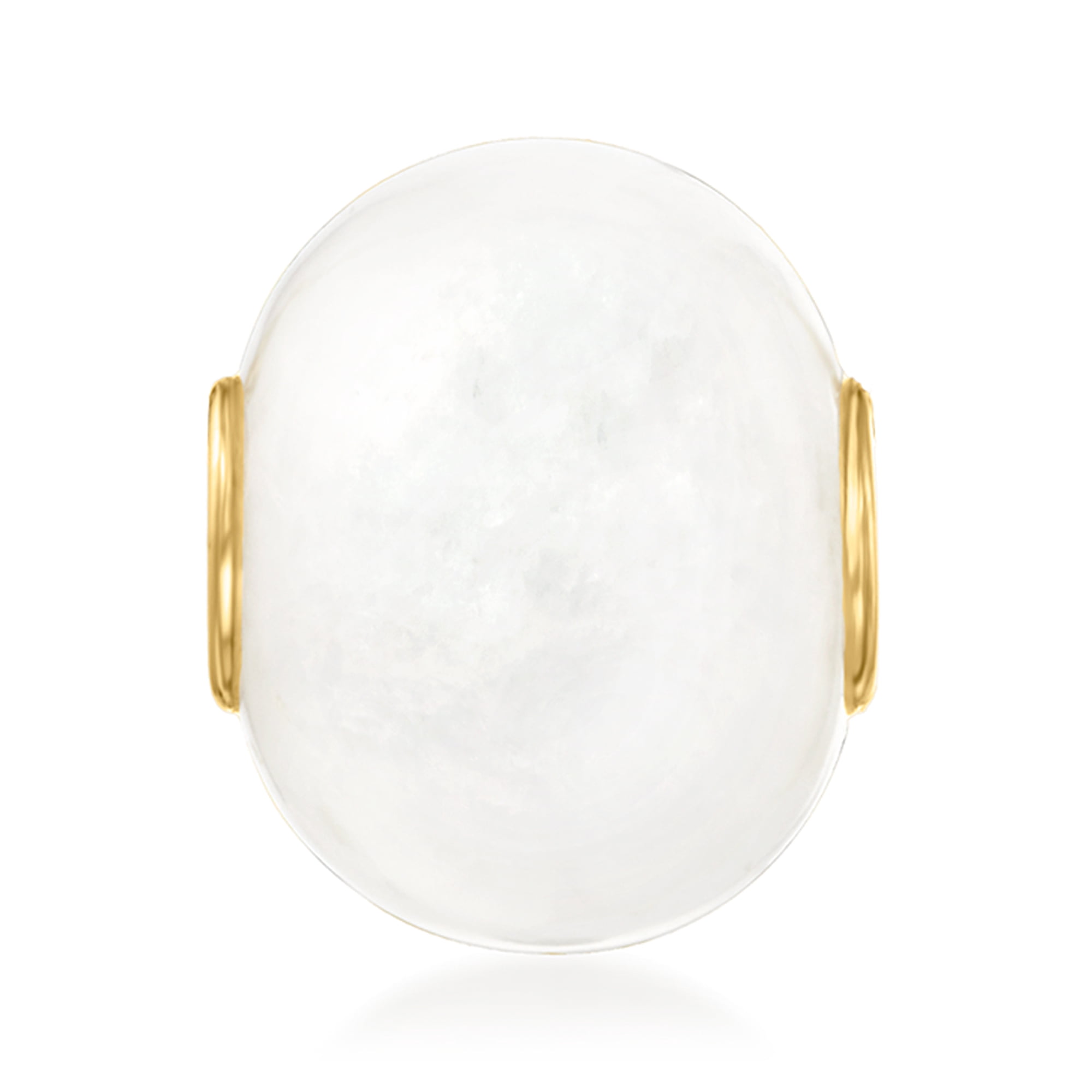 Free Shipping! Ross-Simons White Kunlun Jade Bead Pendant With 14kt ...