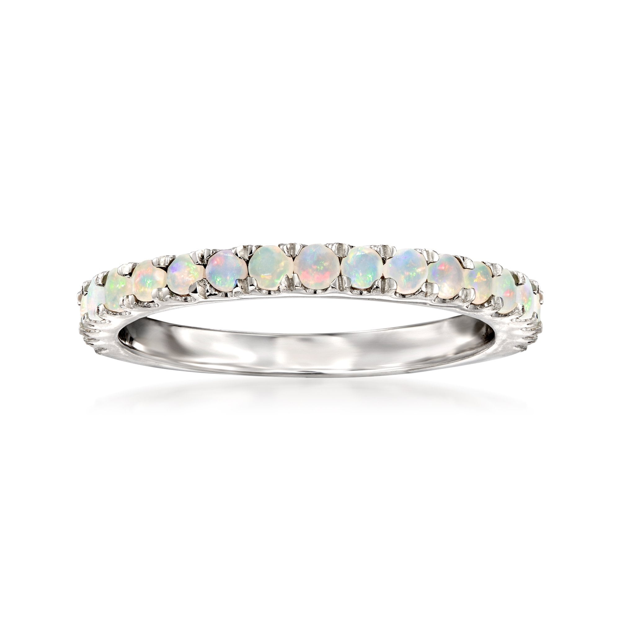 Ross-Simons White Opal Ring in Sterling Silver, Women's, Adult ...