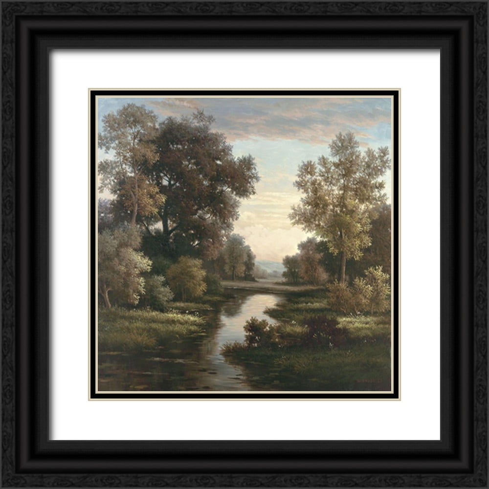 Rosselli, Matteo 15x15 Black Ornate Wood Framed with Double Matting ...