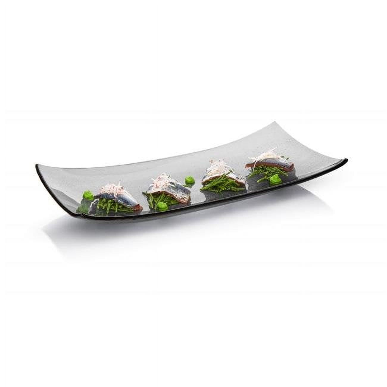 Rosseto GLS019 Smoked Glass Rectangular Platter, Set of 3 - Walmart.com