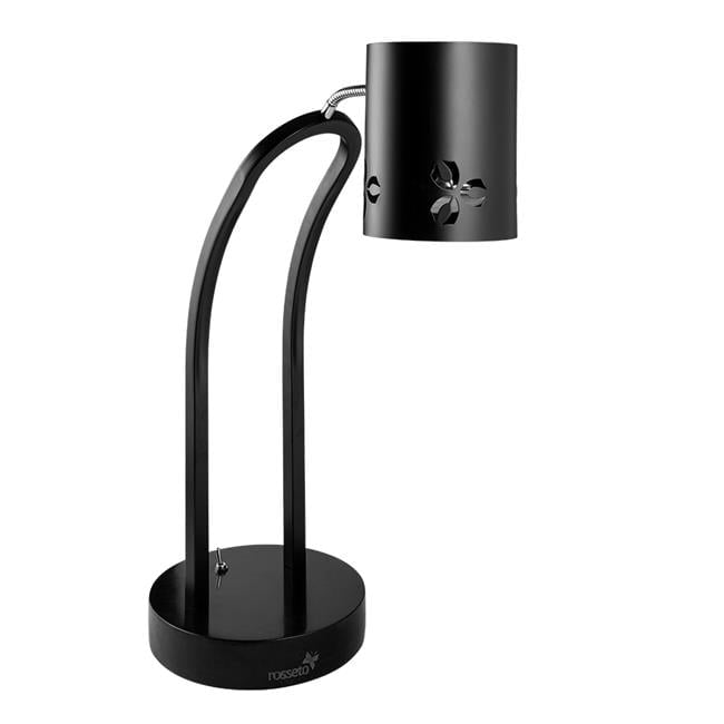 Rosseto HL018 HL018 - Iris Single Black Matte Heat Lamp with Black ...