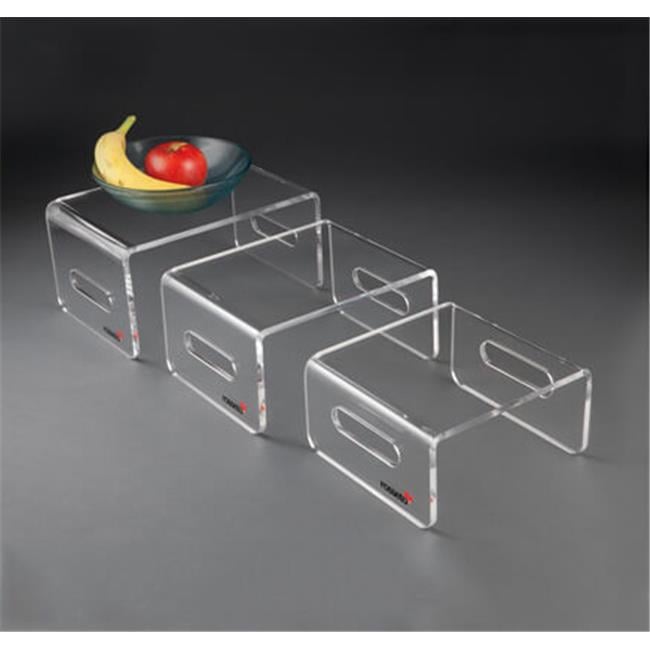 Rosseto RDC107 Rectangular Riser Clear Acrylic Set - 3 Piece - Walmart.com