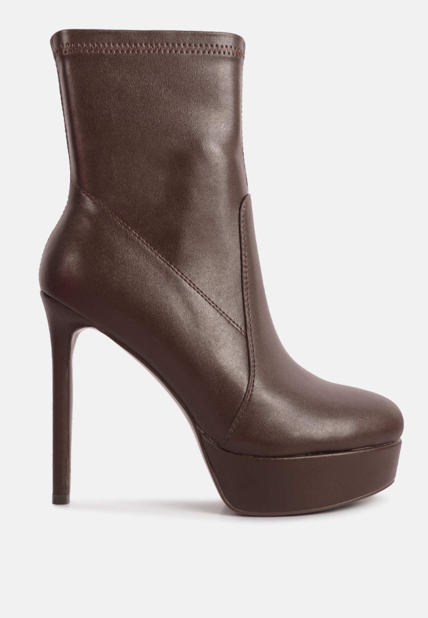 Rossetti Stretch Pu High Heel Ankle Boots - Walmart.com