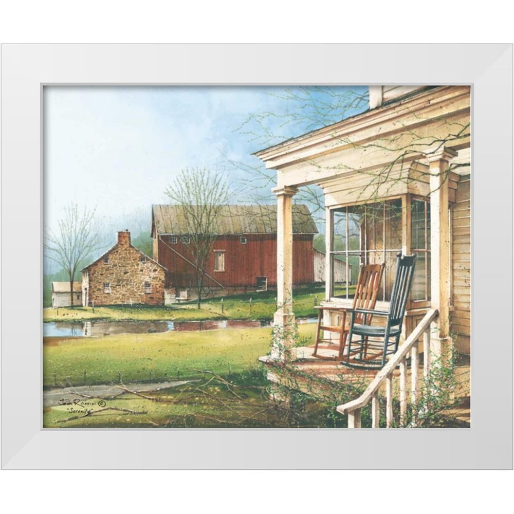 Rossini, John 31x26 White Modern Wood Framed Museum Art Print Titled ...