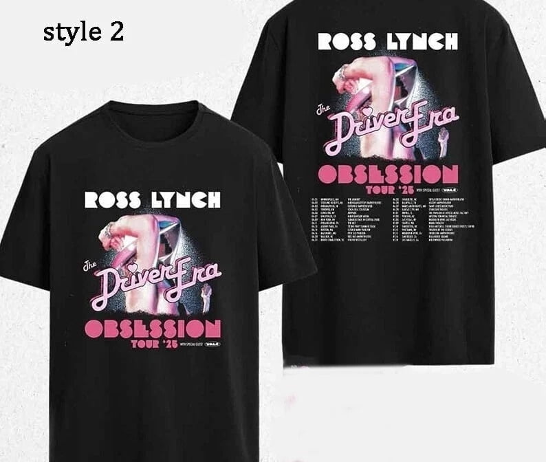 Rosss Lynchhh Tshirt The Driver Era Obsession Tour 2025 T-Shirt Band Tee S-4XL Sizes Gift Fan ...