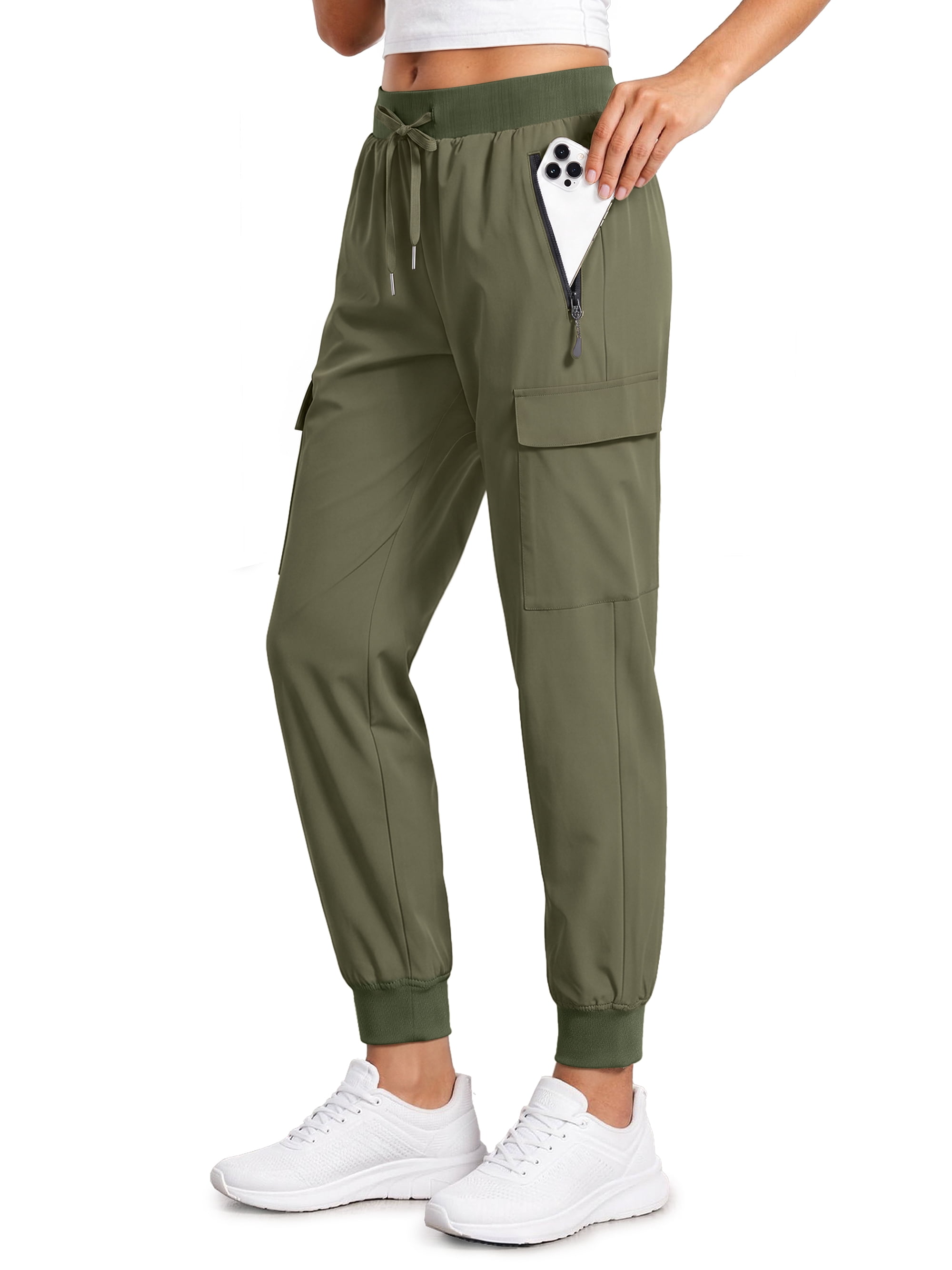 Rosvigor Women Cargo Hiking Pants, Lightweight Quick Dry Joggers ...