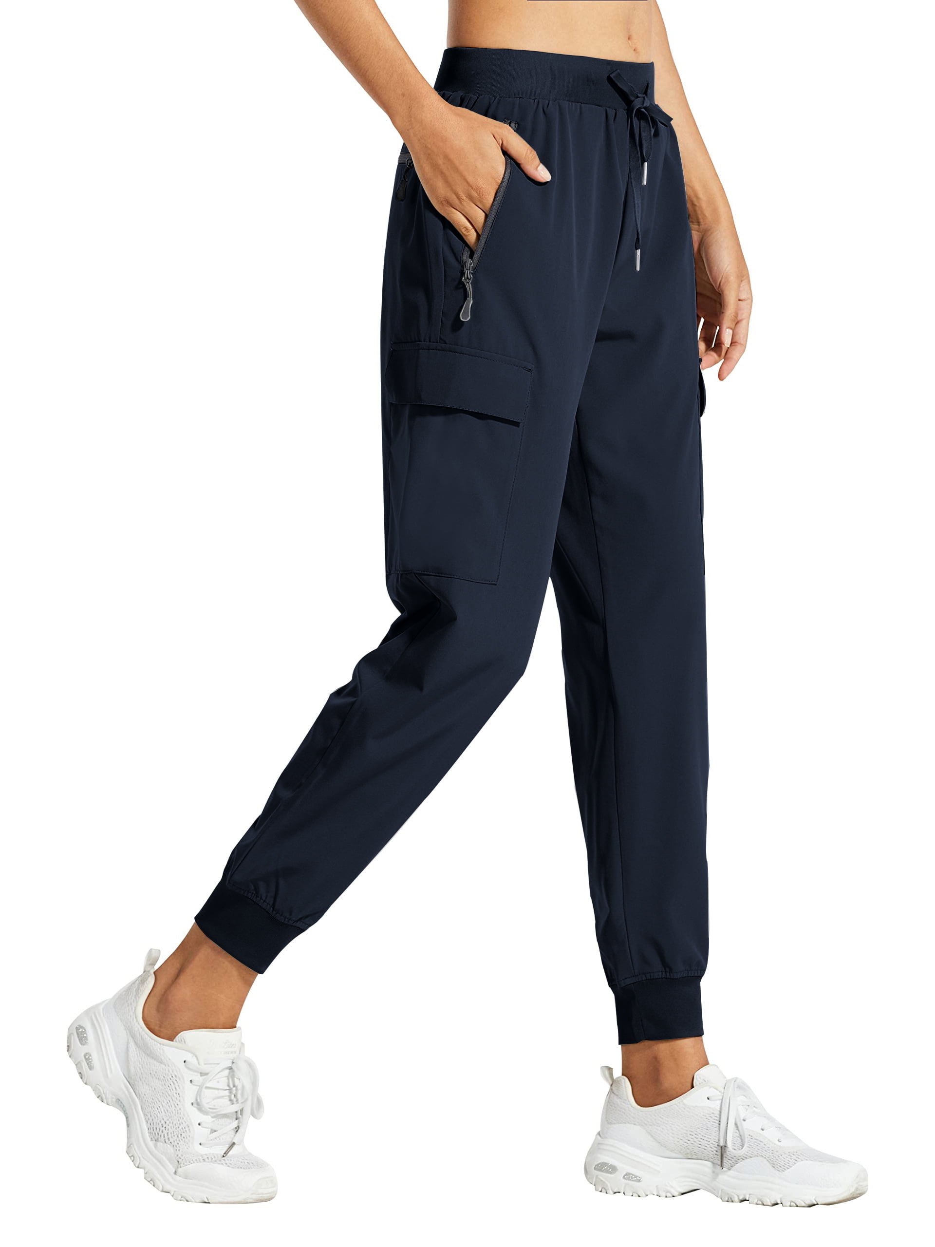 Rosvigor Women Cargo Hiking Pants, Lightweight Nylon Jogging Pants ...