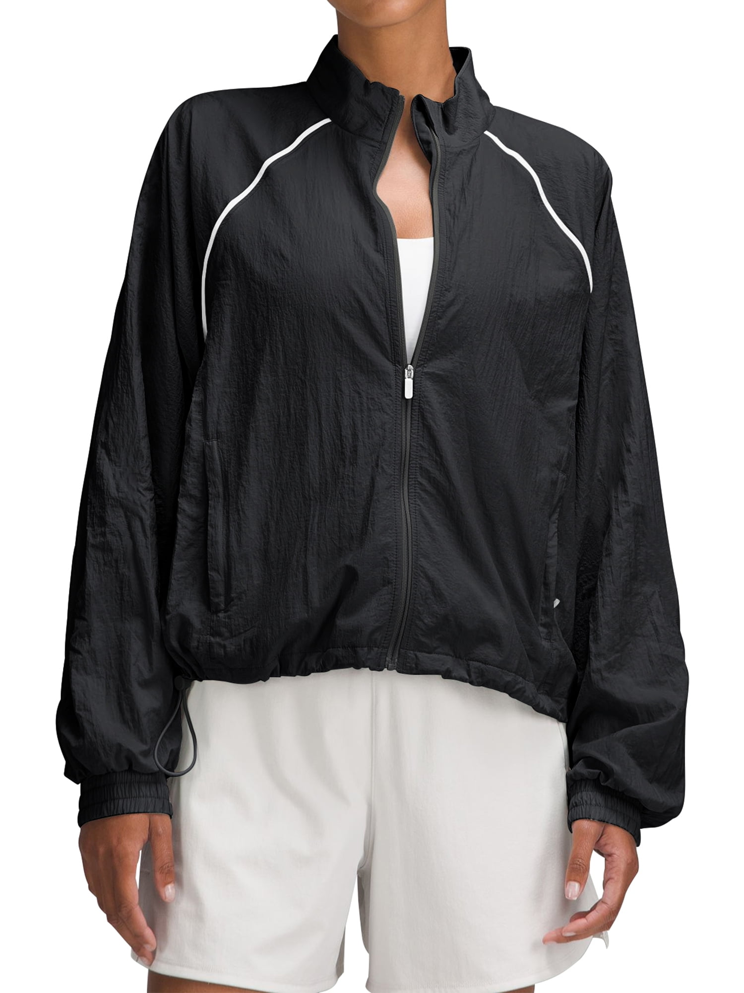 Rosvigor Womens Lightweight Jacket Windbreaker Jackets Gym Cropped ...
