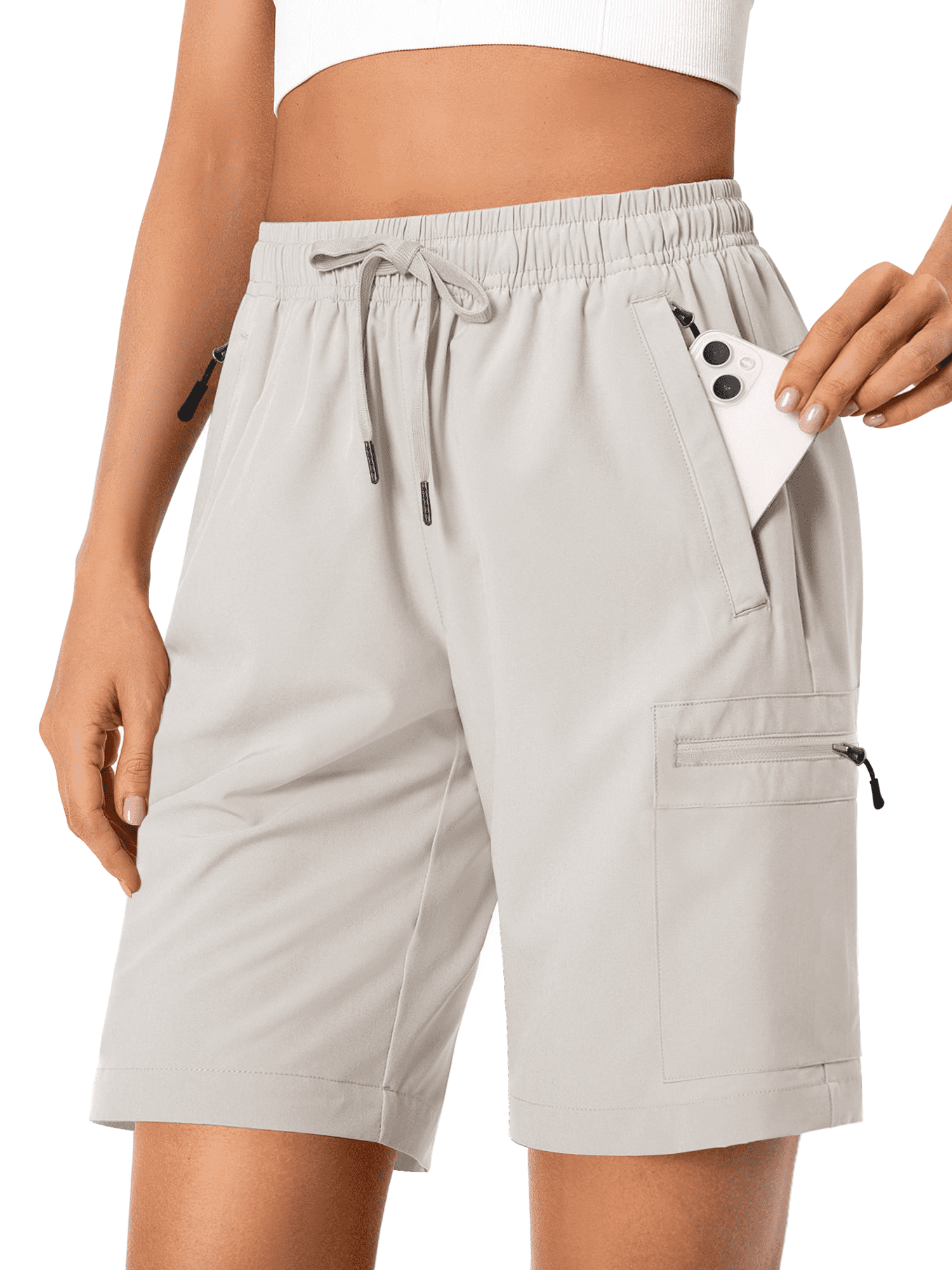 Rosvigor Plus Size Womens Hiking Cargo Shorts Quick Dry Athletic Shorts ...