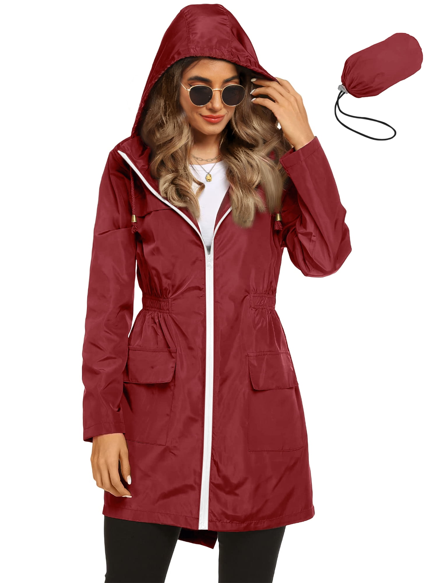Rosvigor Womens Lightweight Jackets Windbreaker Jackets Woman Long ...