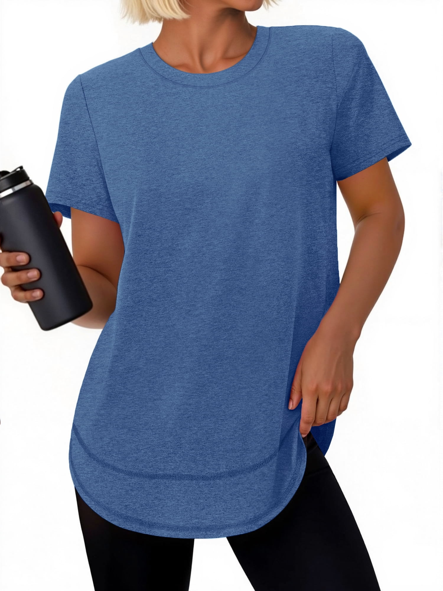 Rosvigor Womens Workout Tops Short Sleeve Tee Shirts Comfy Athletic ...