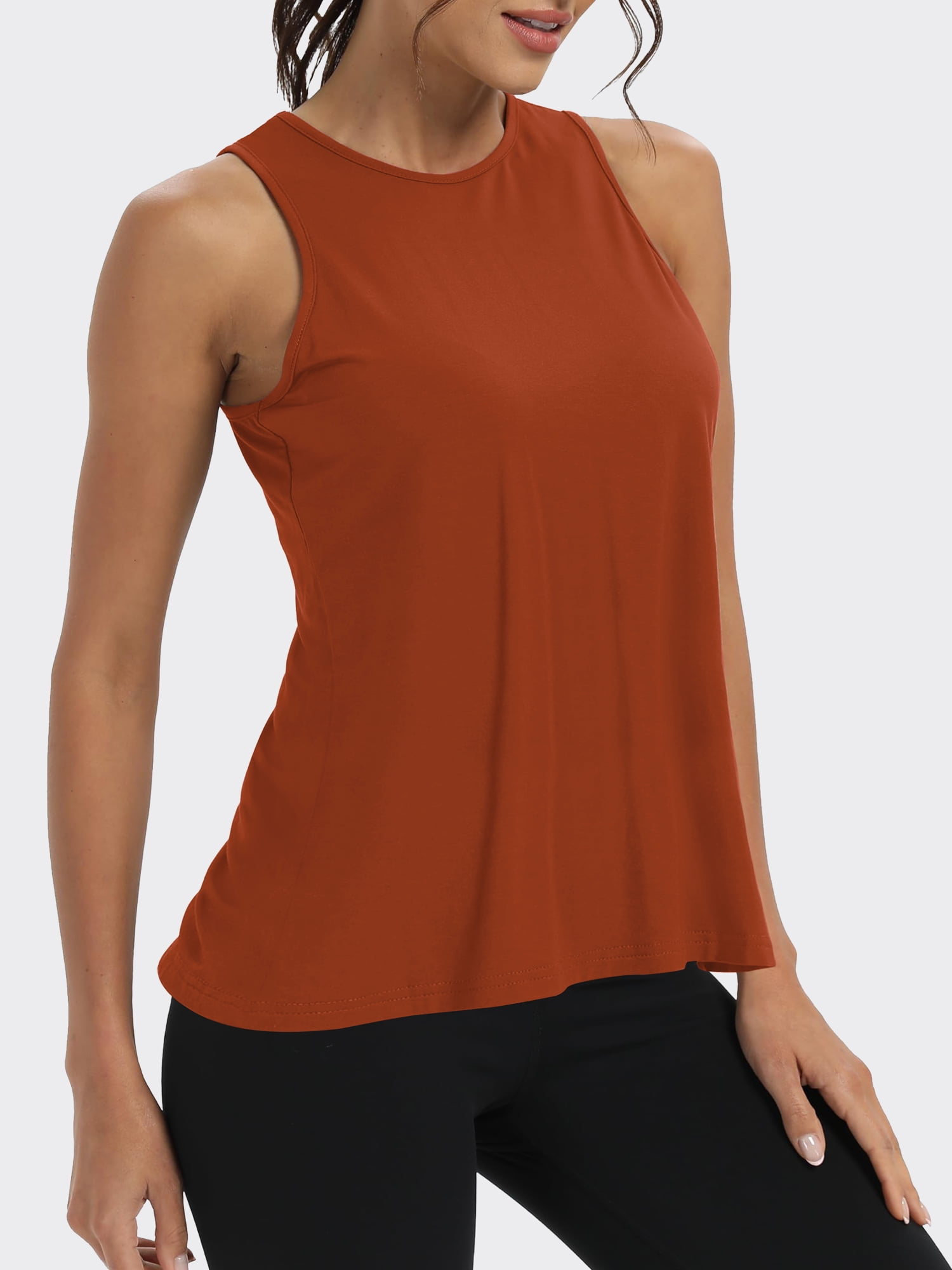 Rosvigor Workout Tops for Women Open Back Loose Fit Tank Tops Women ...
