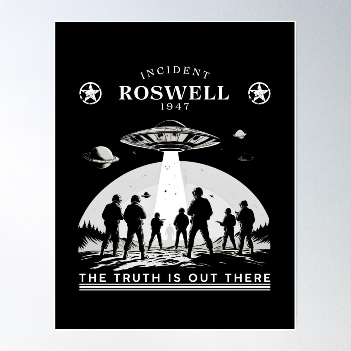 Roswell 1947: Alien Encounter Or Hoax? Poster Wall Art, Modern Wall ...