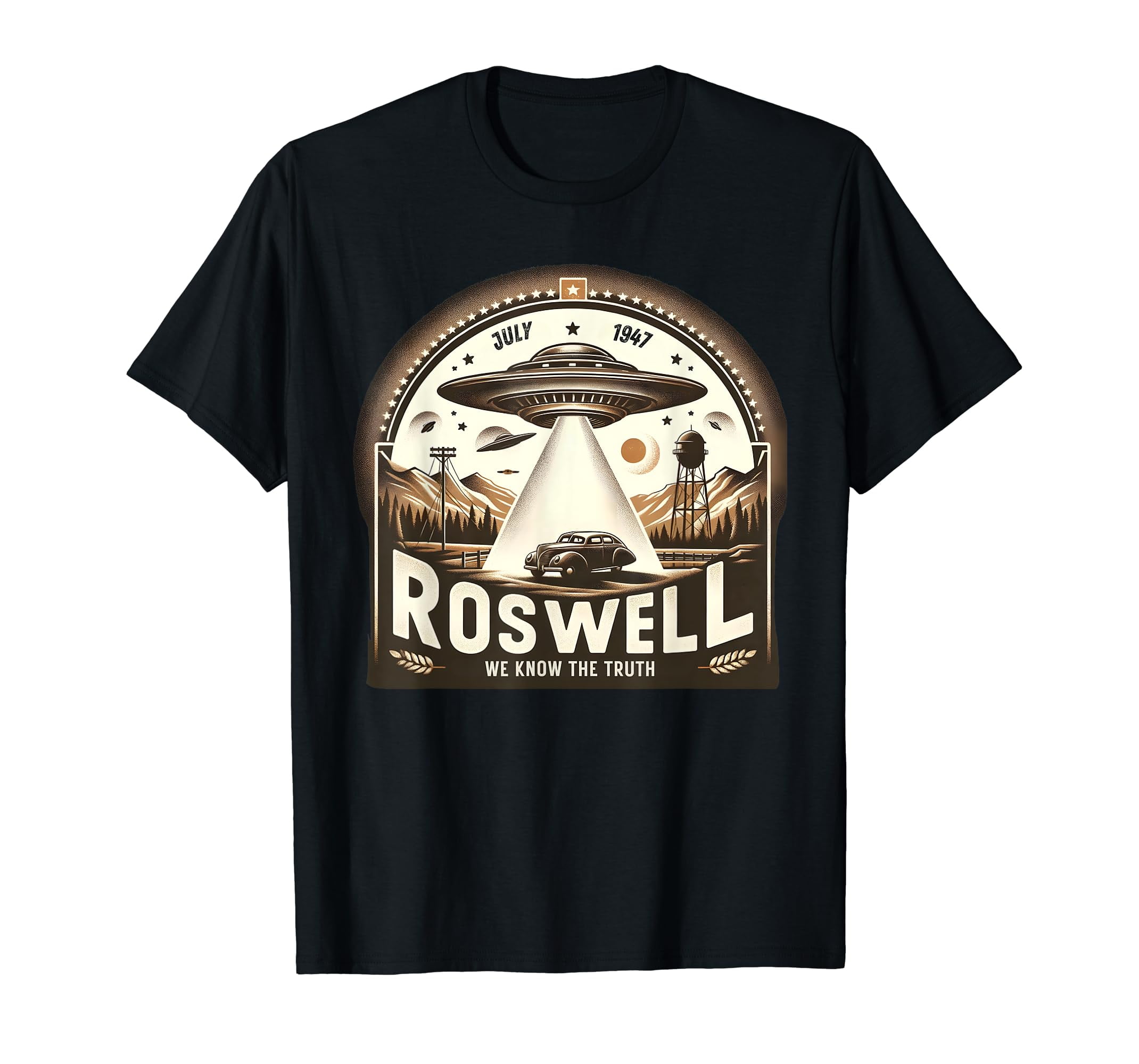 Roswell 1947 Alien Vintage Style UFO Area 51 Roswell Vintage Men T ...