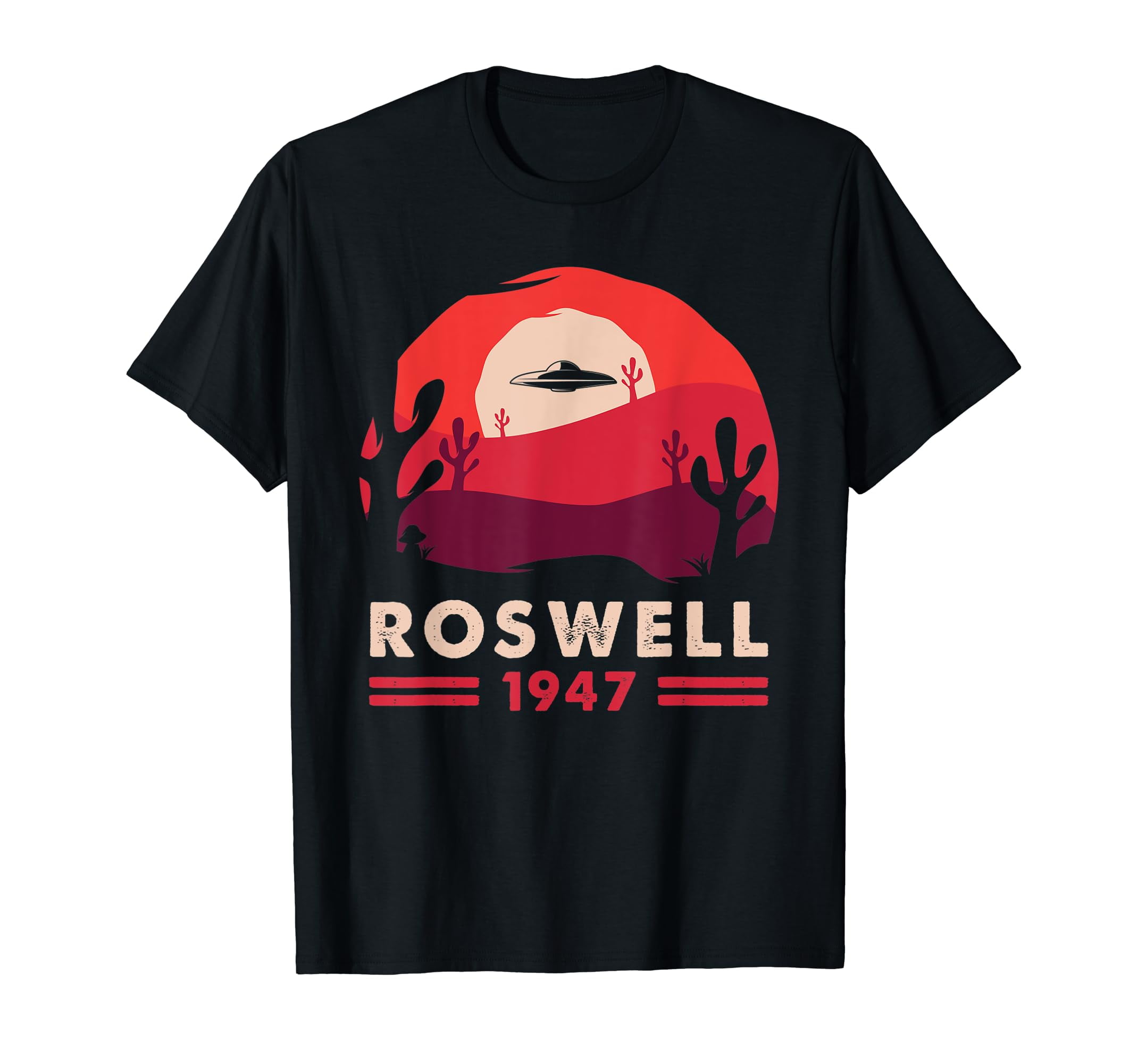 Roswell 1947 Ufo Abduction Flying Saucer Desert Alien T-Shirt - Walmart.com