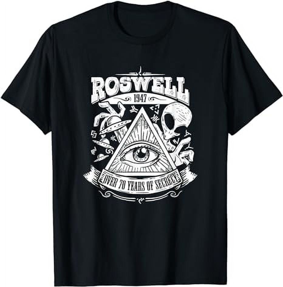 Roswell Alien Crash Gift For An Ancient Astronaut Theorists T-Shirt ...