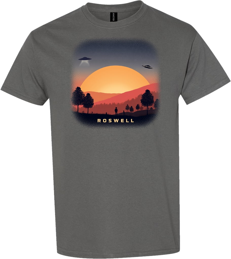 Roswell Cosmic Sunset Short Sleeve Tee Shirt - Walmart.com