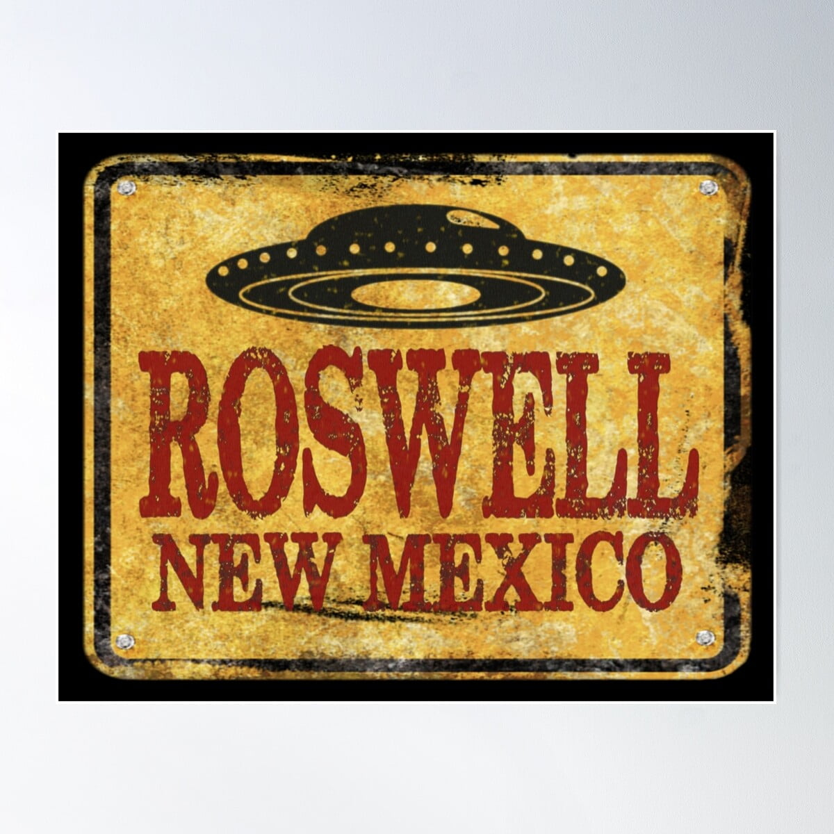Roswell, New Mexico Poster Wall Art, Modern Wall Decor For Living Room ...