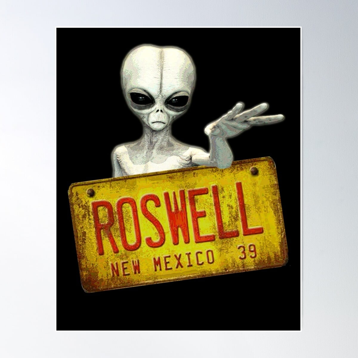 Roswell Poster Wall Art, Modern Wall Decor For Living Room Bedroom ...