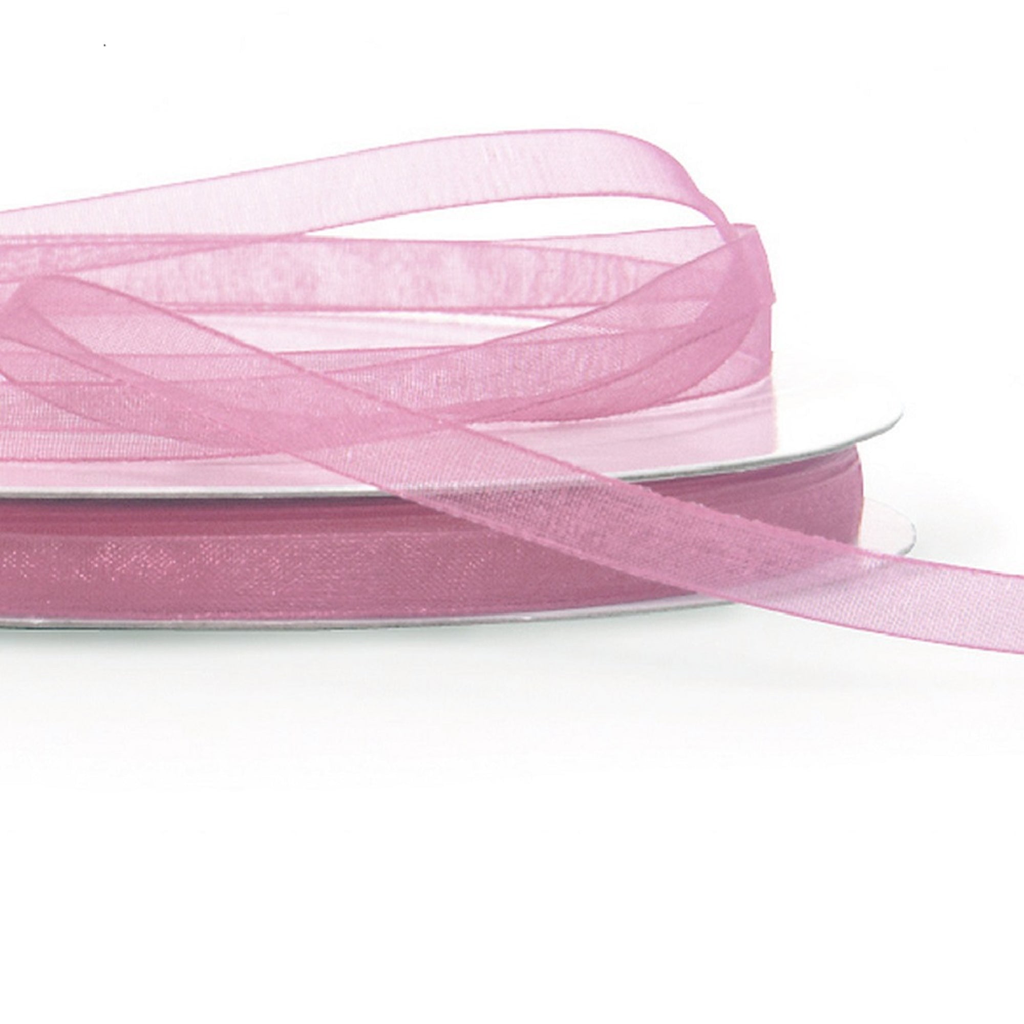 Rosy Mauve Organza Ribbon -1/4 Inches Wide x 25 Yards (00416) - Sheer ...