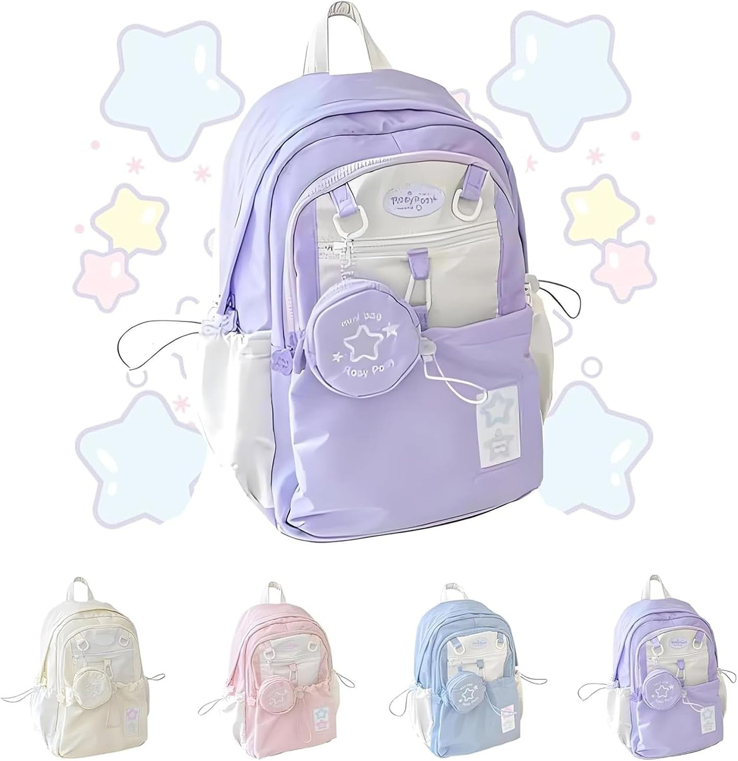 Rosy Posy Backpack, Rosyposy Backpack, Cute Double Shoulder Bag, Large Capacity Fits 16" Laptop ...