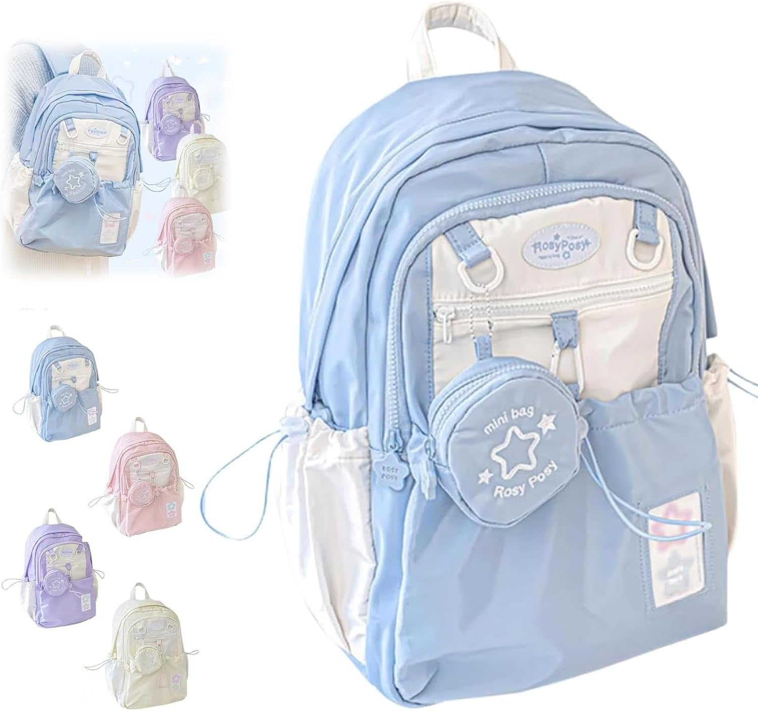 Rosy Posy Backpack, Rosyposy Backpack, Large Capacity 16" Laptop ...