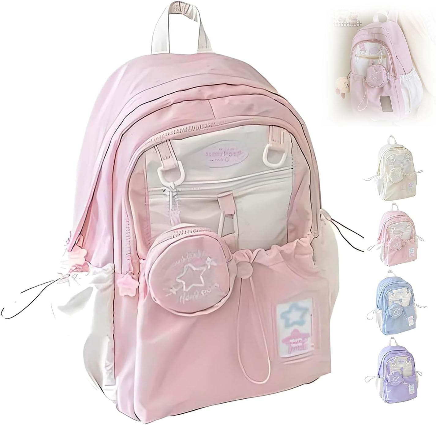 Rosy Posy Backpack, Rosyposy, Kawaii Backpacks, Backpack Pink, Cute Pink Backpacks with ...
