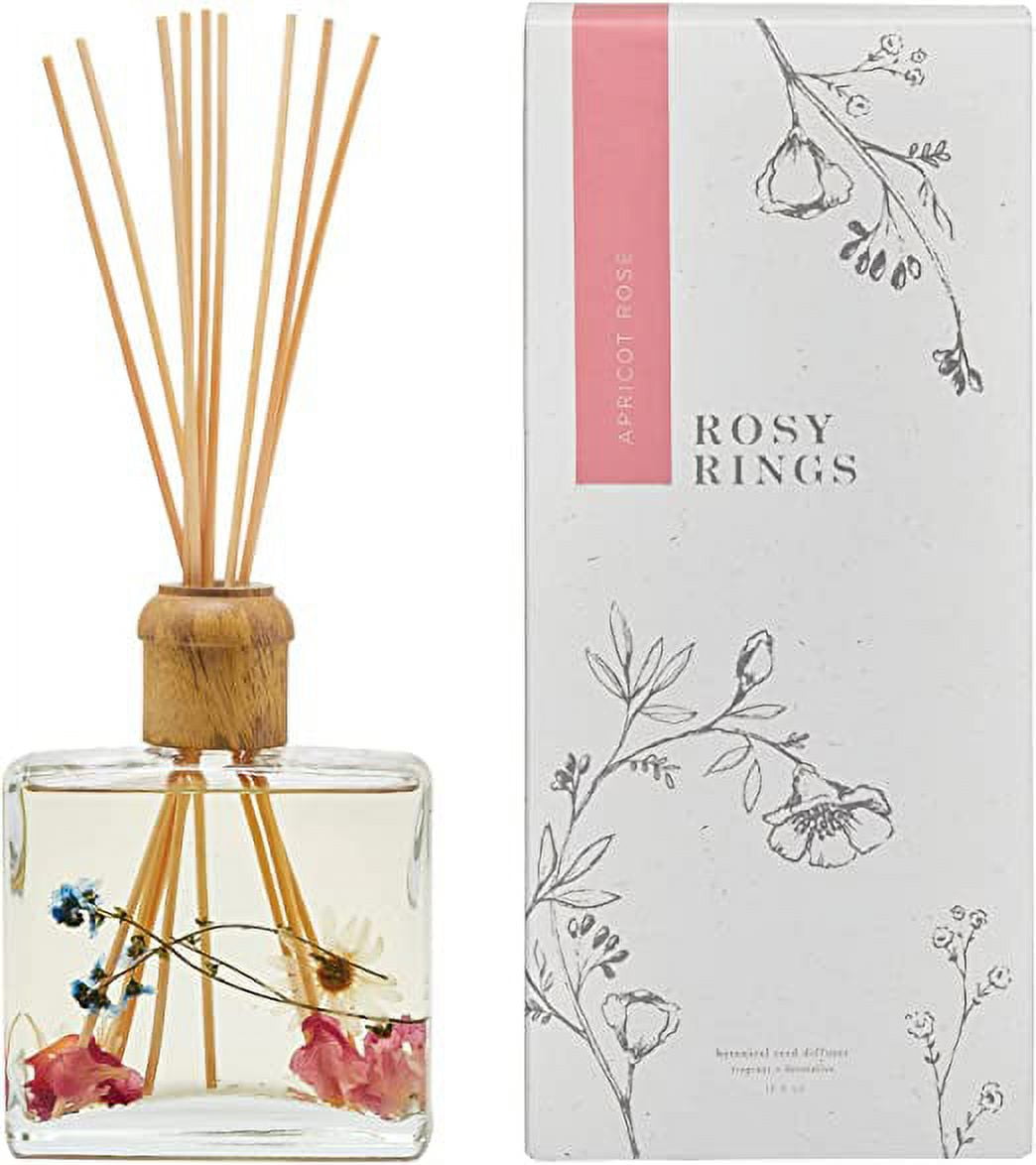 Rosy Rings Botanical Reed Diffuser - Apricot Rose 13oz - Walmart.com