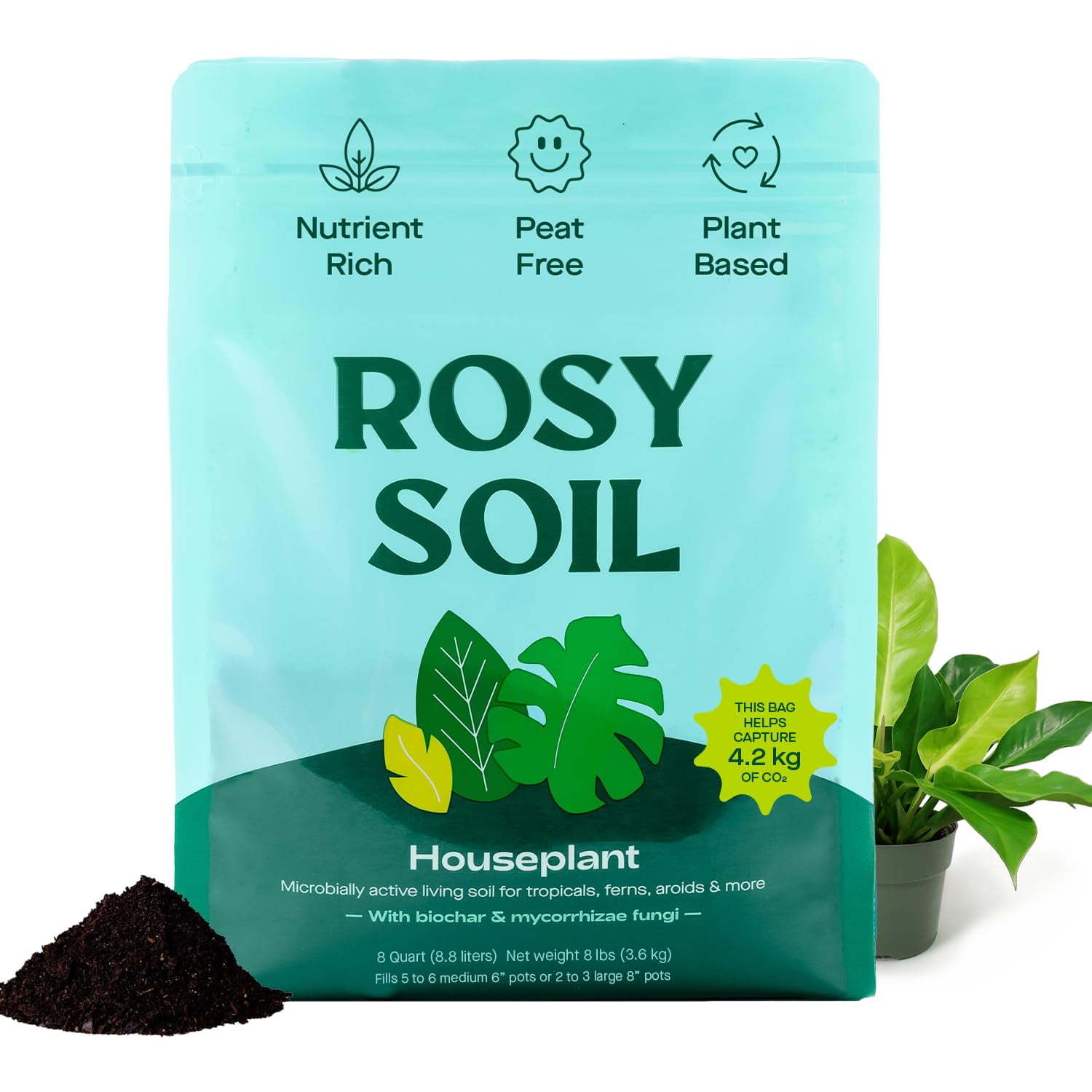 Rosy Soil Indoor Potting JKF25 Soil for House Organic Potting Soil Mix ...