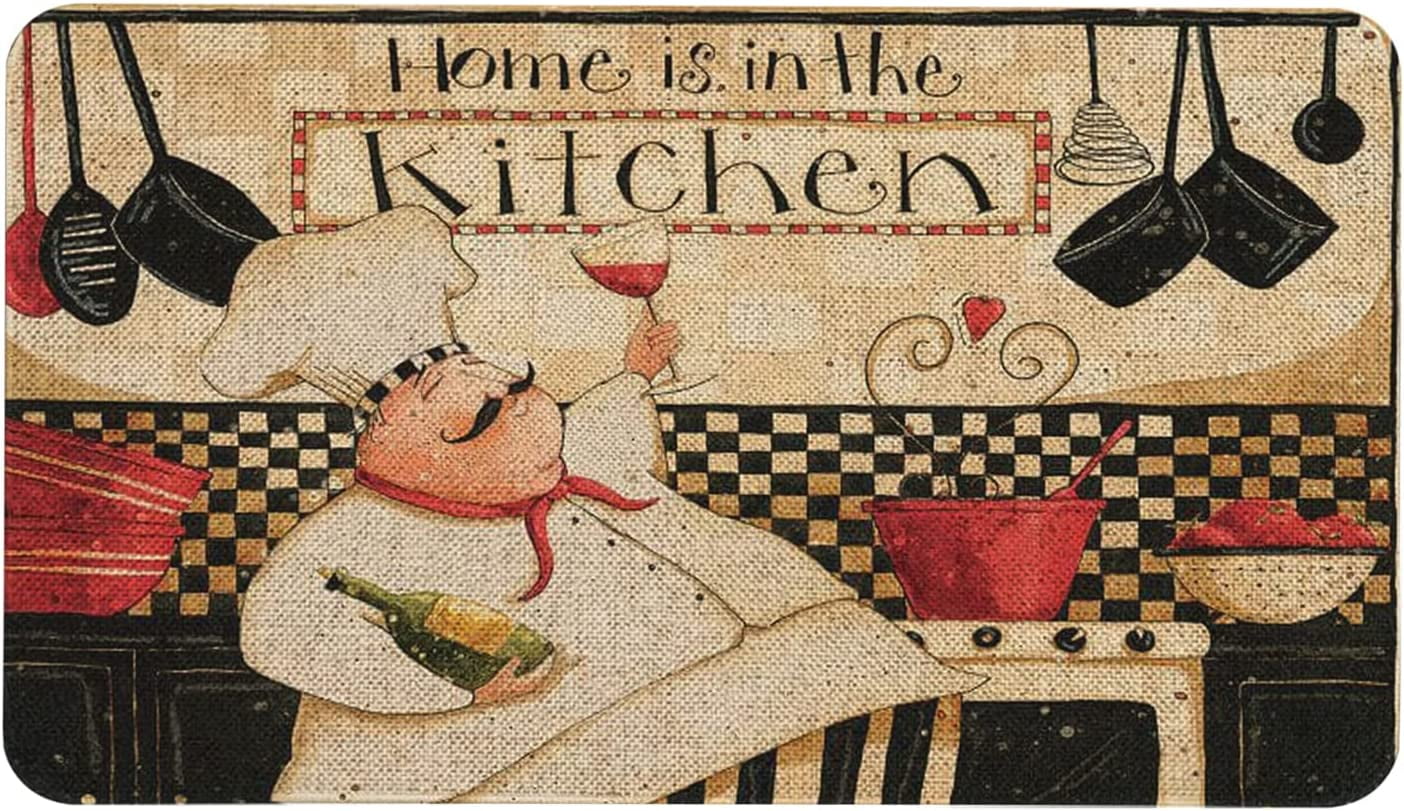 Roszwtit Farmhouse Kitchen Rugs and Mats, Chef Door Mat, Seasonal ...