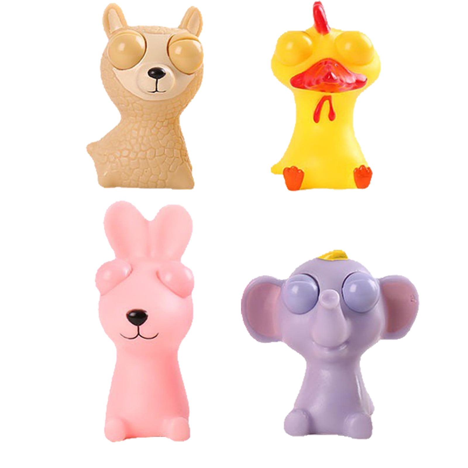 Rot 6 Cm Games Sausage Squeezy Animals With Out Eyes Stress Toys For ...