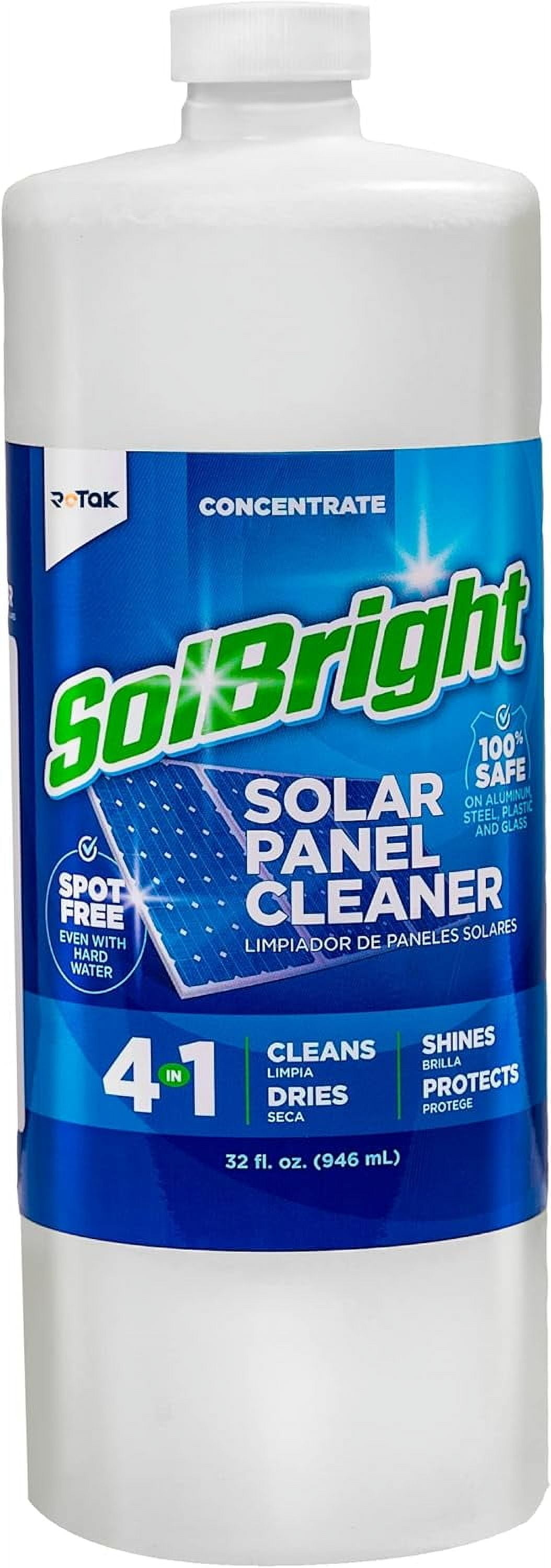 Rotak SolBright 4-in-1 Solar Panel and Window Cleaner Solution For PV ...