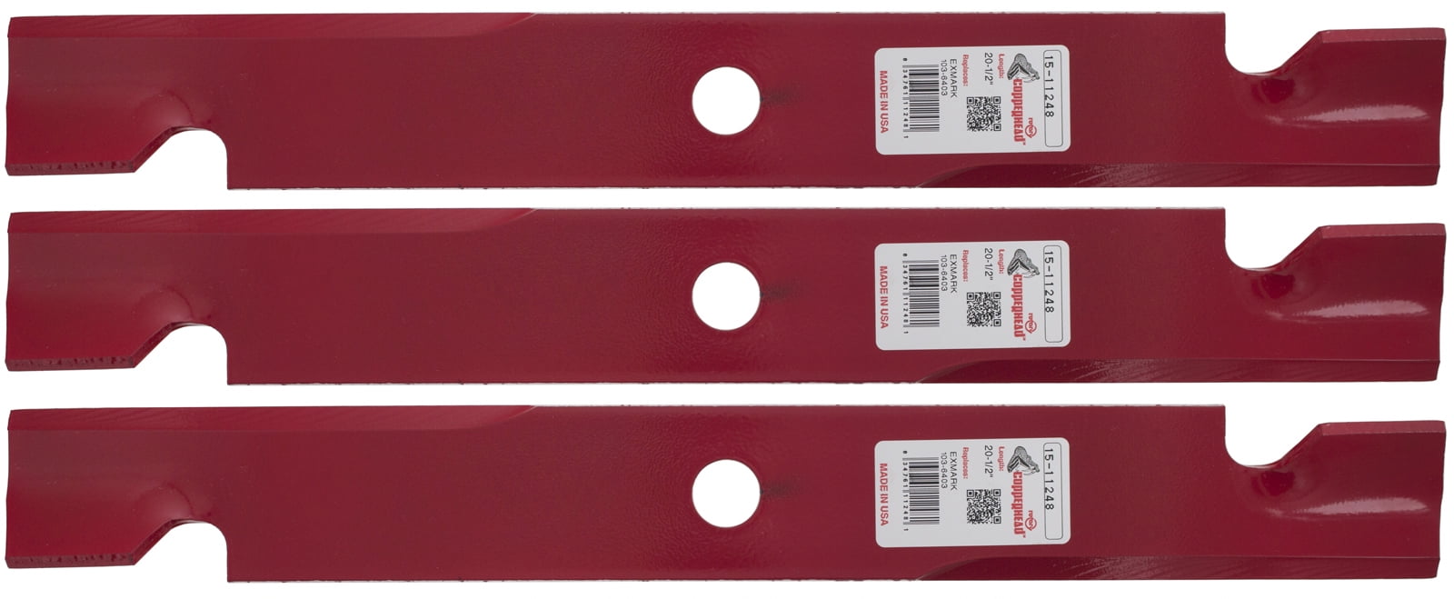 Rotary 11248 Blade Fits Exmark 20-1/2" X 15/16" Notched High Lift ...
