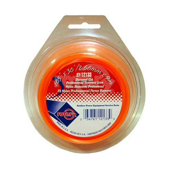 Rotary 12133 Trimmer Line .105' 30' Loop Diamond - Walmart.com