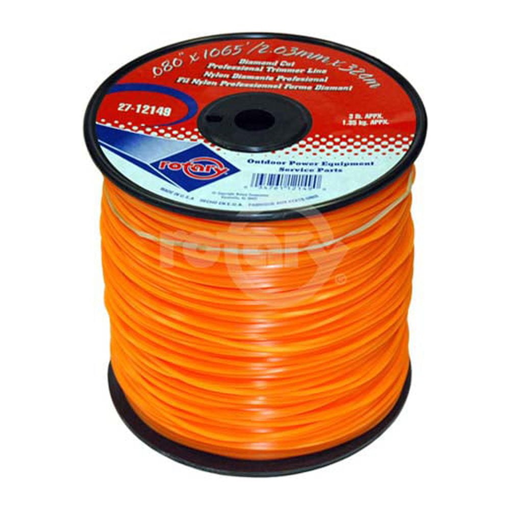 Rotary 12149 Trimmer Line .080 3 Lb. Spool Diamond - Walmart.com